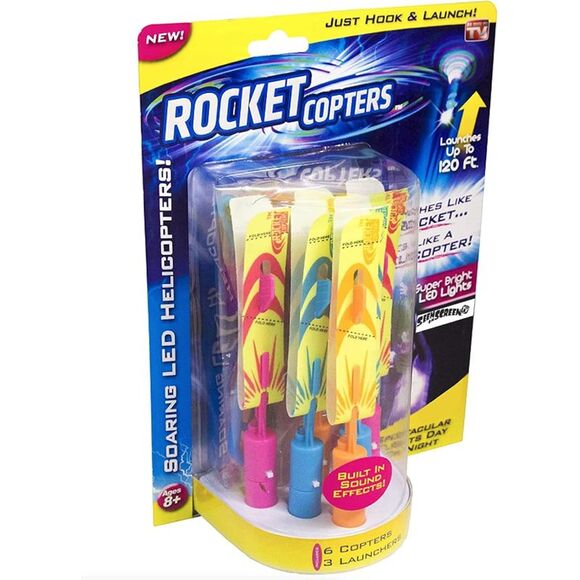 Rocket Copter | Toys | Rocket Copters Slingshot Led Light Up ...